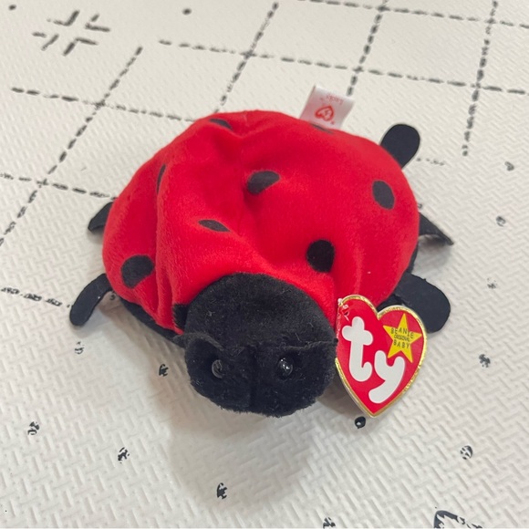 Ty | Toys | Lucky The Ladybug Ty Beanie Baby Pvc Pellets 9s Nostalgia ...